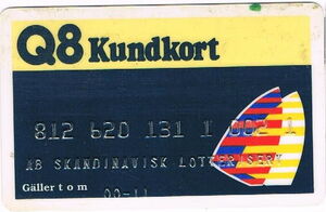 Functional Card: Q8 Kundkort (Filling Stations, Sweden(Q8) Col:SE-Q8-001