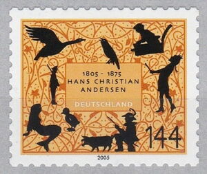 Stamp: Birth Bicentenary of Hans Christian Andersen (Germany, Federal ...