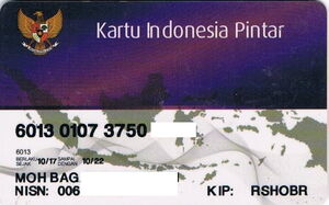 Cartões de bancos: Kartu Indonesia Pintar (BRI (Indonesia ...