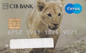 Bank Card: Lion (CIB Bank, HungaryCol:HU-CR-0005
