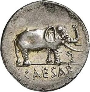 Münze: 1 Denarius (Gaius Julius Caesar) (Römisches Reich) (Römische ...