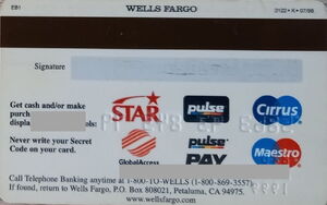 Bank Card: Wells Fargo Express (Wells Fargo, United States of ...