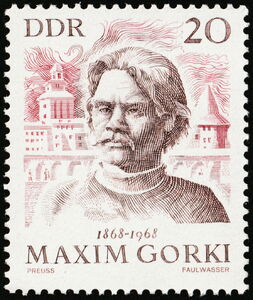 Stamp: Maxim Gorky (1868–1936), Nizhny Novgorod (Germany, Democratic ...