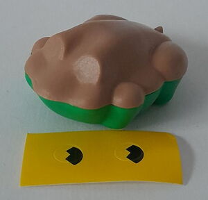 Meal Toy: Roller Frog beige-green (Kinder Surprise, Europe(Roller Frog ...