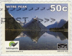 Stamp: Mitre Peak (New Zealand: Private Post Offices(New Zealand Mail (NZM)) Col:NZ-NZM 2007-1412B