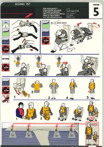Safety Card: Boeing 757 (British Airways, United Kingdom of Great ...