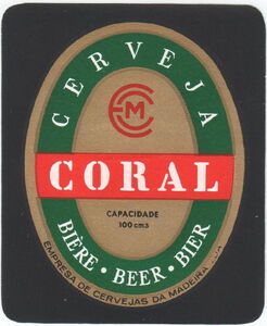 Drink Label: Coral Cerveja (Empresa de Cervejas da Madeira, PortugalCol ...