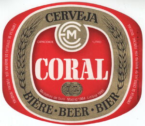 Drink Label: Coral Cerveja (Empresa de Cervejas da Madeira, PortugalCol ...