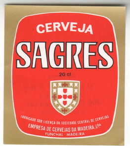 Drink Label: Sagres Cerveja (Empresa de Cervejas da Madeira ...