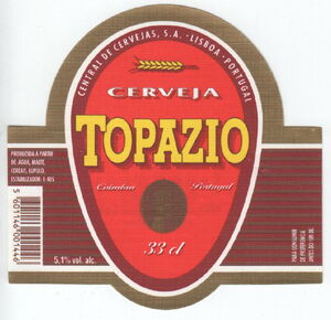 Etiquettes de boissons: Topazio (Central de Cervejas S.A, PortugalCol ...