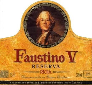 Drink Label: Faustino V Reserva Rijoa DOC (Grupo Faustino, SpainCol:ES ...