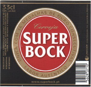 Drink Label: Super Bock (Unicer Bebidas, PortugalCol:PT-BEER-000520