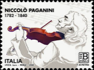 Stamp: Niccolò Paganini, Composer (Italy(Italian artistic and cultural ...