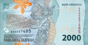 Banknote: 2,000 Rupiah (Indonesia(2021-2023 Issue) Wor:P-163