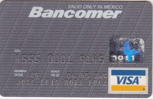 Bank Card: Bancomer (Bancomer, MexicoCol:MX-VI-0055.01