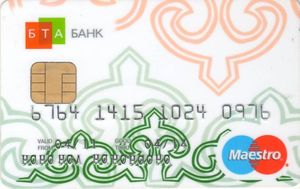 Bank Card: Bta Maestro (Bank Turan Alem, KazakhstanCol:KZ-MS-0003.01