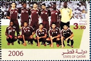 Stamp: 2006 Asian Football Cup (Qatar(Qatar 2022 World Football Cup ...