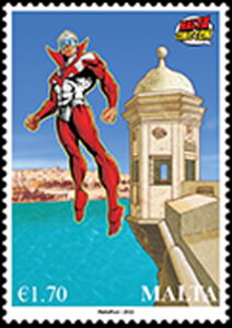 Stamp: Superhero Design by Lee Townsend (Malta(Tenth Malta Comic ...