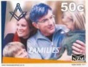 Stamp: Freemasons - Families (New Zealand: Private Post Offices(New ...