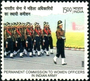 Stamp: Military Parade (India(Permanent Commission to Women Officers in ...