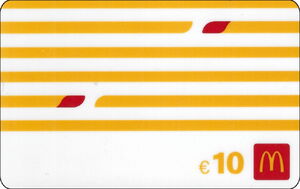 Geschenkkarte: McDonald's Gold-White Stripes (McDonald's, Österreich ...