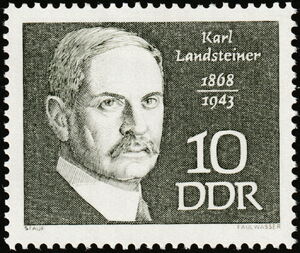 Stamp: Karl Landsteiner (1868-1943) (Germany, Democratic Republic (DDR ...
