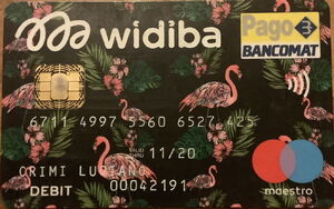 Tarjeta de Banco: Widiba (Widiba, ItaliaCol:IT-CR-0003