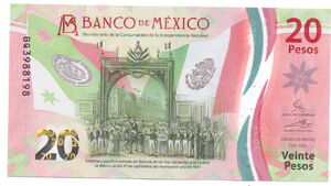 Banknote: 20 Pesos (Mexico(2021-2022 "Bicentennial of Independence ...
