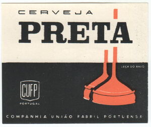 Etiqueta de Bebida: Preta Cerveja (Companhia Uniao Fabril Portuense ...
