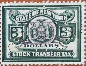 Stamp: Seal of New York (New York (NY): Revenue Stamps(Stock Transfer ...