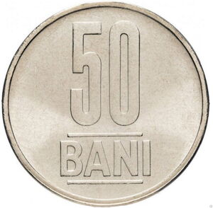 Coin: 50 Bani (Crowned eagle) (Romania(2005~Today - Republic (2nd ...