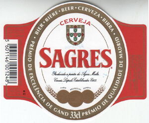 Drink Label: Sagres Cerveja (SCC-Sociedade Central de Cervejas e ...