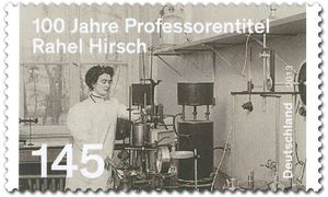 Stamp: 100 year Professorship Rachel Hirsch (Germany, Federal ...