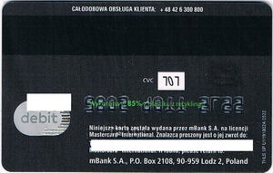 Tarjeta de Banco: Intensive Mastercard (BRE Bank SA/MultiBank/mBank ...