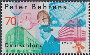 Stamp: 150th Anniversary of Birth of Peter Behrens (Germany, Federal ...