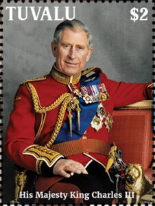 Timbre: His Majesty King Charles III (Tuvalu(King Charles III (2022 ...