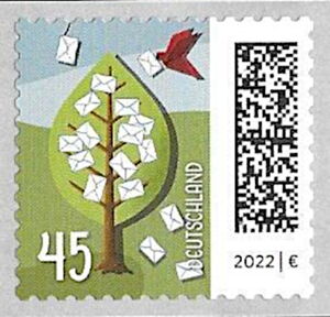 Stamp: Letter as Leaves on Tree (Germany, Federal Republic(World of the ...