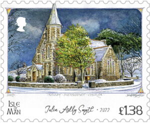 Stamp: Sulby Methodist Church (Isle of Man(Manx Winter : Art of Julia ...