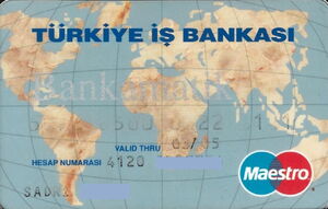 Bank Card: Bankamatik (Türkiye İş Bankası, Türkiye (Turkey)Col:TR-MS-0144