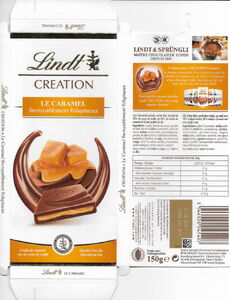 Chocolate Wrapper: Lindt Creation Milk Caramel (Lindt & Sprüngli SAS ...