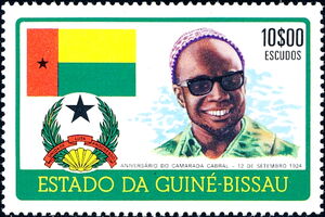 Stamp: Amílcar Cabral (1924-1973) (Guinea-Bissau(Anniversary of Amilcar Cabral) Mi:GW 355,Sn:GW ...