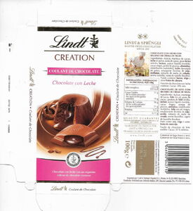 Chocolate Wrapper: Lindt Creation Milk Chocolate Mousse (Lindt ...