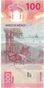 Banknote: 100 Pesos (Mexico(2017-2022 "Historical Identity and Natural ...