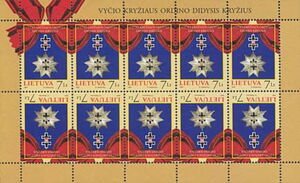 Stamp: Grand Cross of the Order of the Cross of Vytis (Lithuania(Awards ...