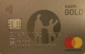 Bank Card: Kaspi GOLD (Kaspi Bank, KazakhstanCol:KZ-MC-0012.06