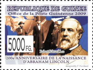 Stamp: 200th Anniversary of the Birth of Abraham Lincoln (Guinea ...