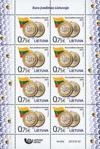 Stamp: Introduction of Lithuanian Euro Coins1175, (LithuaniaMi:LT 1175KB