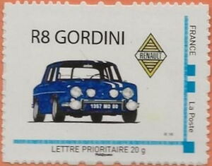 Stamp: Renault R8 Gordini (France: Personalized Stamps(Collectors ...