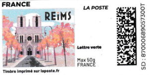 Stamp: Reims. Redesign (France: Personalized Stamps(MonTimbrEnLigne ...