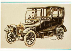 Postcard: Praga Mignon car, 1910 (Czechoslovakia(- Our cars. 1885-1917 ...